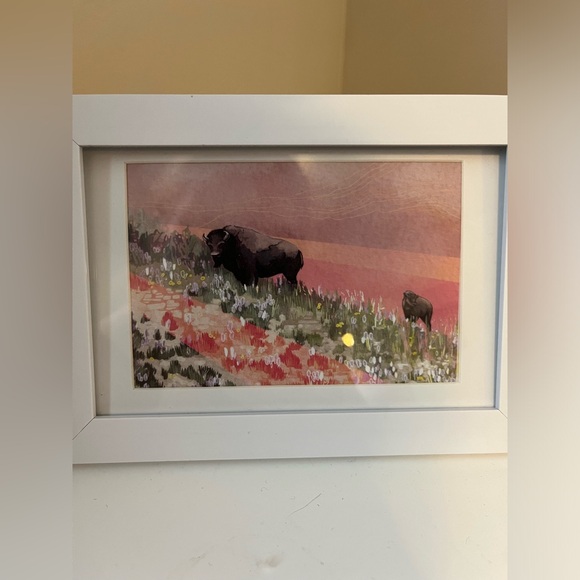 Art | Buffalo At Sunset 4x8 Portrait | Poshmark